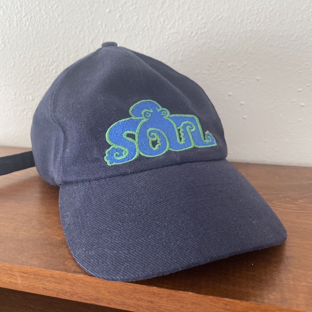 Rare Vintage Soulutions Octopus Hat Surf Skate Snow Y… - Gem